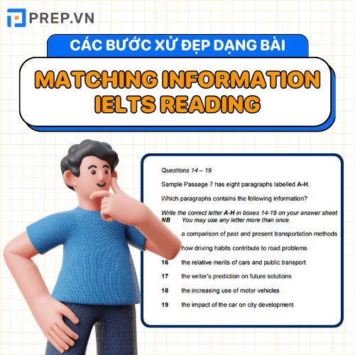 4 bước chinh phục Matching Information trong IELTS Reading