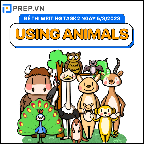 Giải Đề Thi IELTS Writing Task 2 Using Animals chi tiết