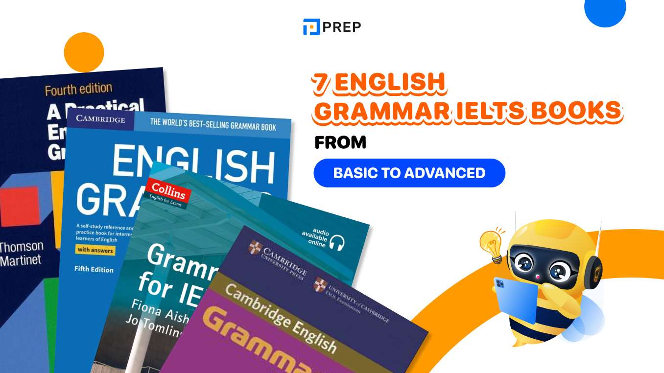 7 English Grammar IELTS books from basic to advanced