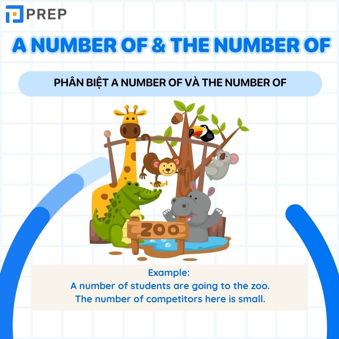 A number of và The number of: Cách dùng, Bài tập thực hành