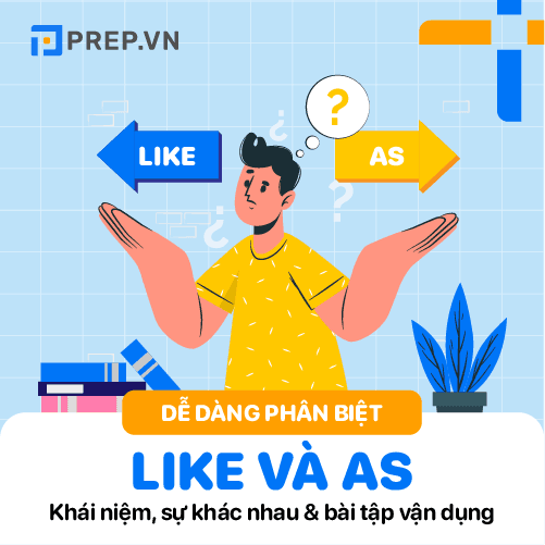 Like và As là gì? Phân biệt chi tiết nhất trong tiếng Anh!