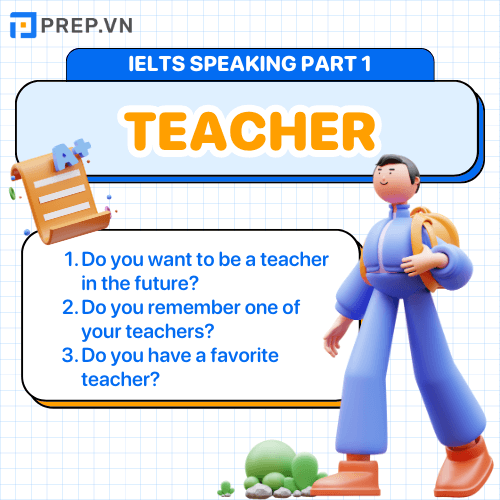 Bài mẫu Teacher IELTS Speaking Part 1 kèm từ vựng ăn điểm