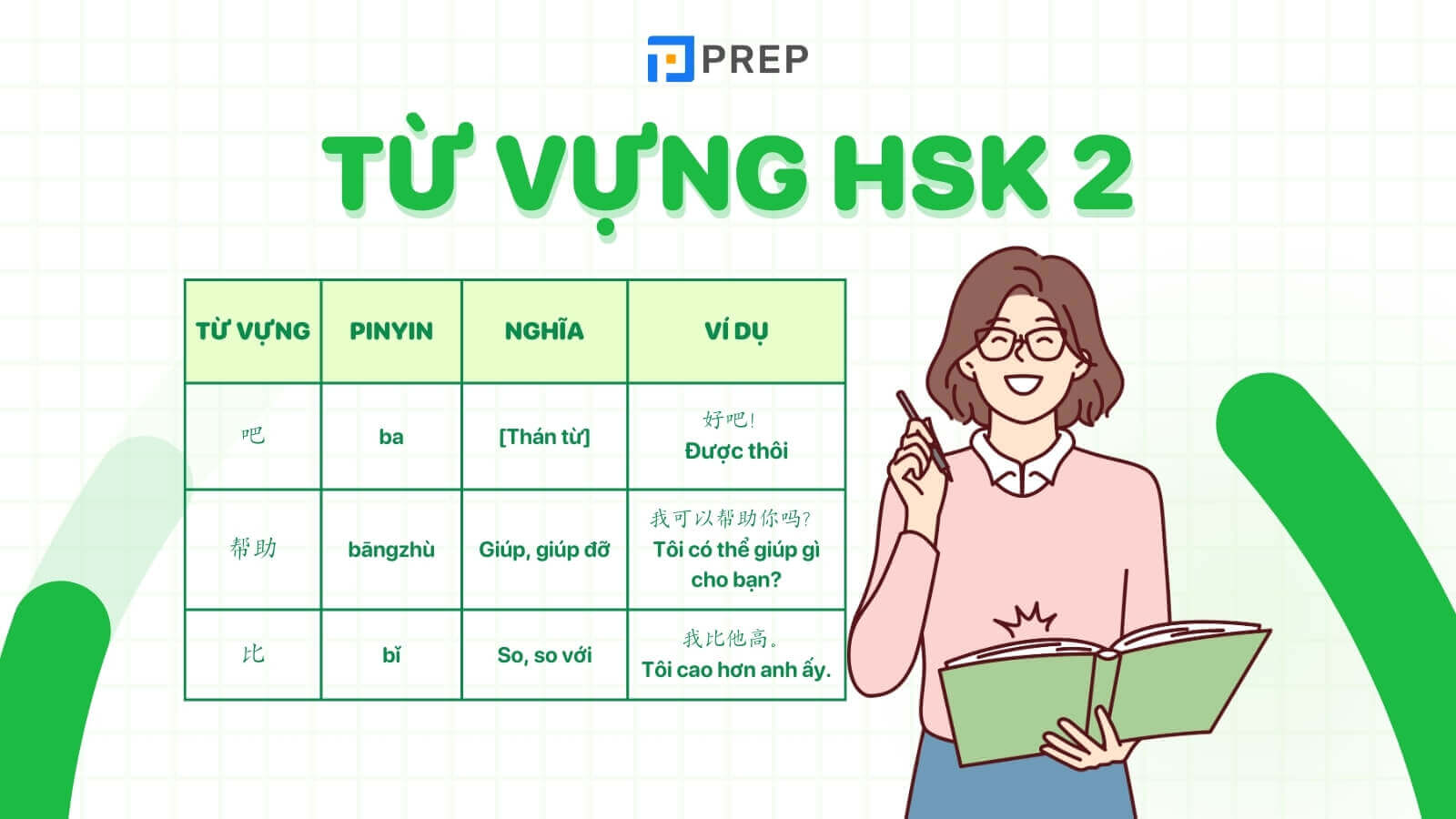[PDF] Tổng hợp 770+ từ vựng HSK 2 tiếng Trung đầy đủ nhất