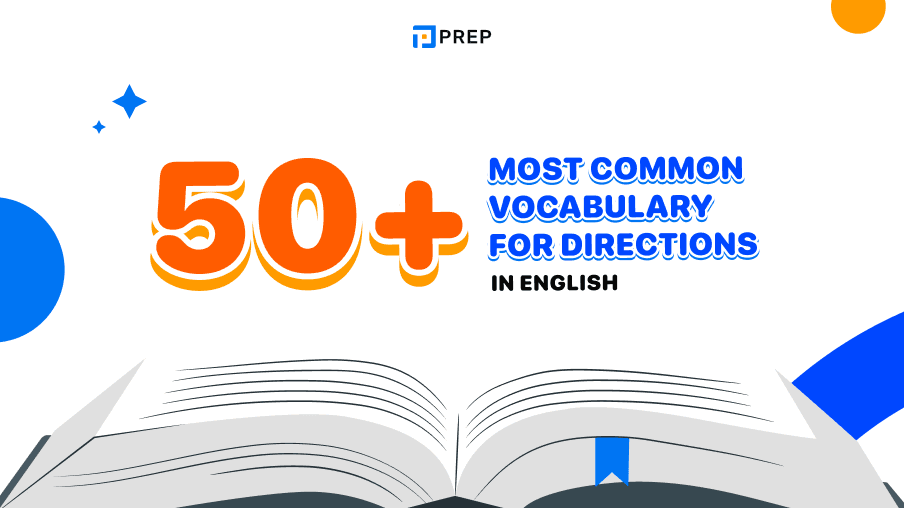 50+ most common vocabulary for directions in English